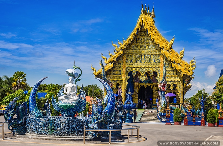 Le Temple Bleu à Chiang Rai - Wat Rong Suea Ten - Bon Voyage Thailand